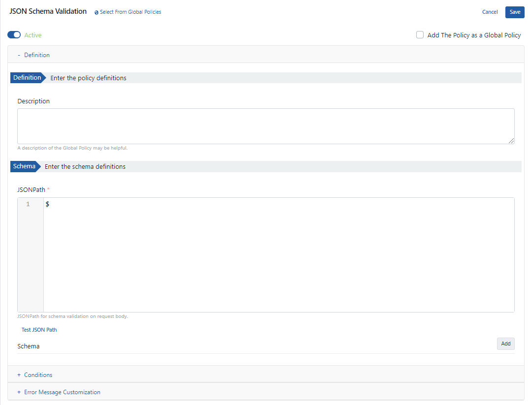 JSON Schema Validation